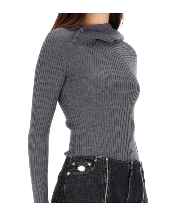 JEAN PAUL GAULTIER Ribbed Hooded Jumper