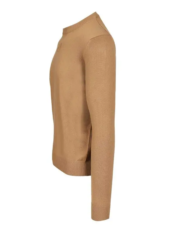 Fendi Crewneck Long Sleeve Knitted Jumper With Embossed Ff Logo