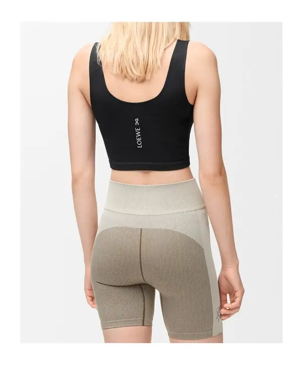 Loewe Seamless Bra In Technical Jersey - Black