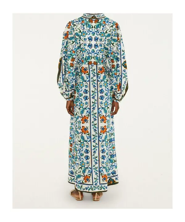 Farm Rio Flora Tile Maxi Dress