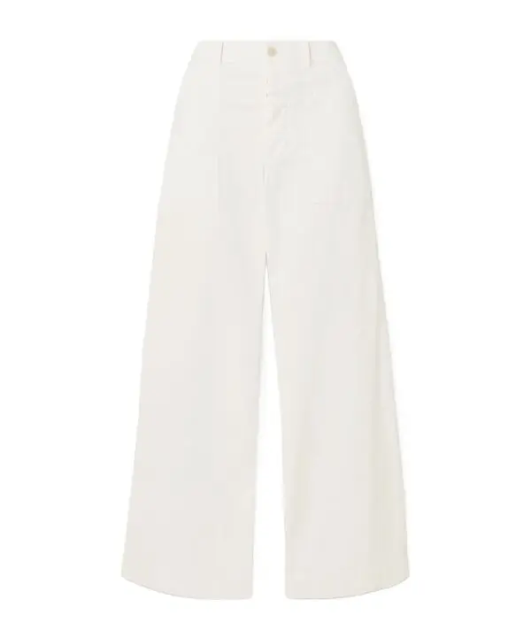 NILI LOTAN Leon Straight-leg Track Pants - White