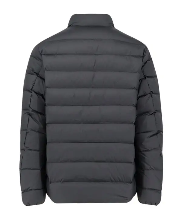Polo Ralph Lauren Logo Embroidered Zip-up Puffer Jacket - Black
