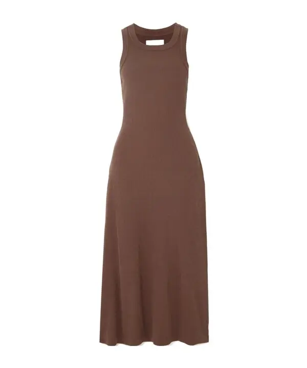 Citizens Of Humanity Sleeveless Ribbed Dress With Side Slits