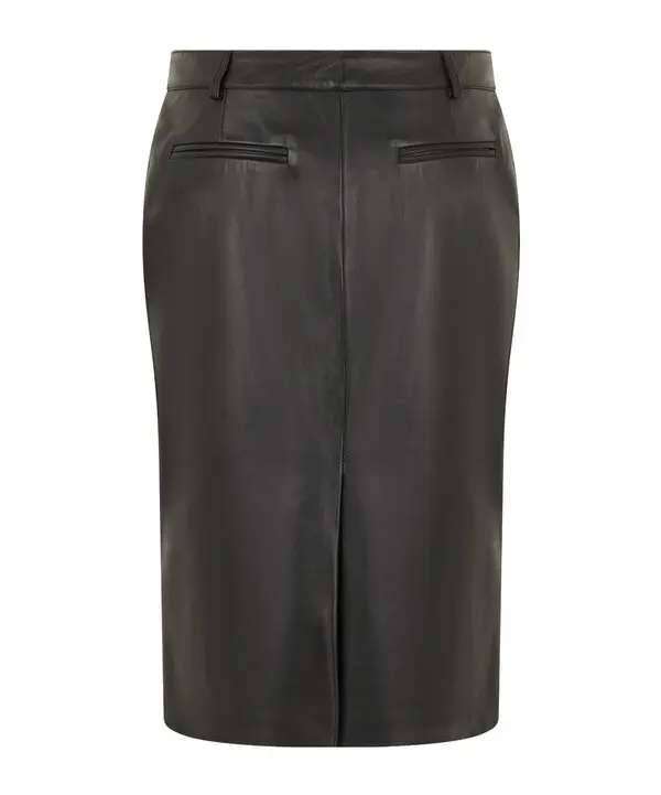 Giuseppe Di Morabito High-waisted Leather Skirt