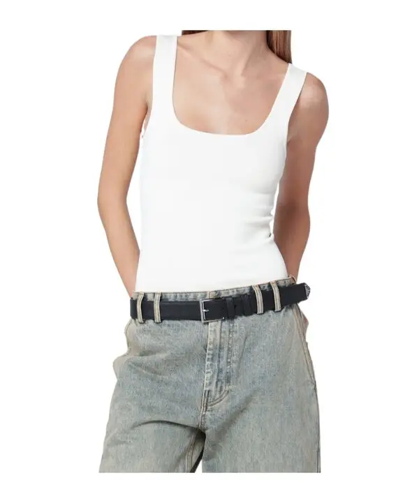 ENTIRE STUDIOS Scoop Neck Tank Top - Gray