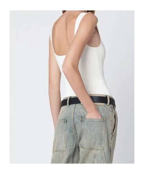 ENTIRE STUDIOS Scoop Neck Tank Top - Gray