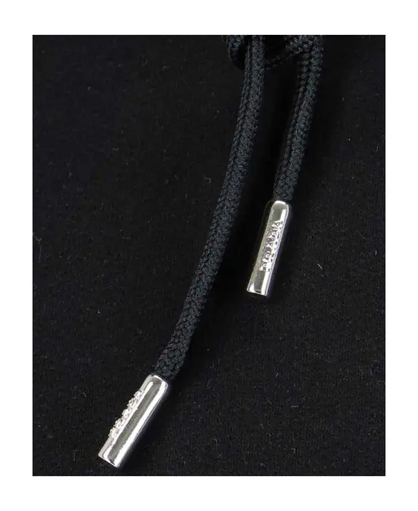 Prada Zip-up Drawstring Hoodie With Back Logo