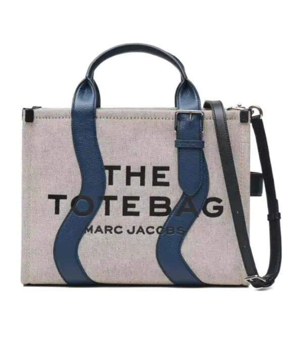 Marc Jacobs The Tote Medium Tote Bag - Ivory/navy