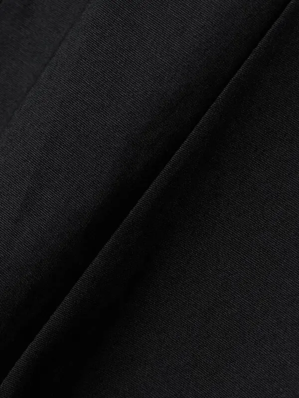 Staud Wells Pleated Midi Dress - Black