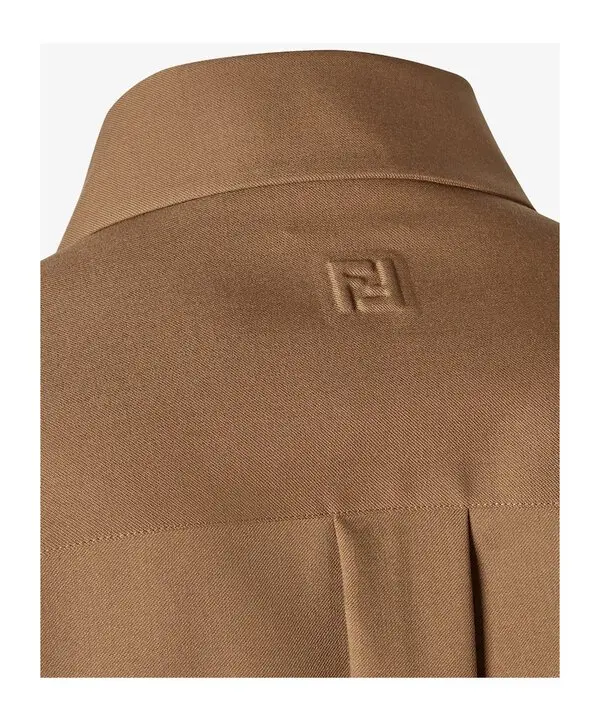 Fendi Rust-colored Wool Shirt - Brown