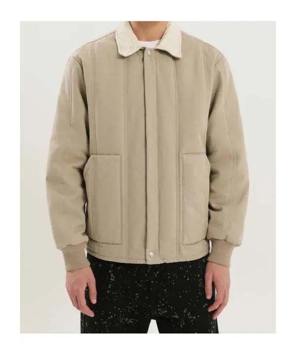 1989 STUDIO Quilted Jacket With Shearling Collar - Light Brown