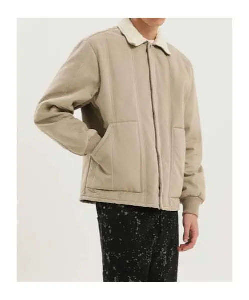 1989 STUDIO Quilted Jacket With Shearling Collar - Light Brown