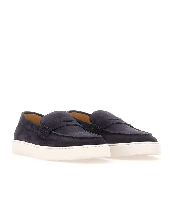 DOUCAL'S Penny Slip-on Loafers - Black
