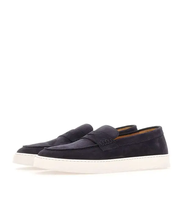 DOUCAL'S Penny Slip-on Loafers - Black
