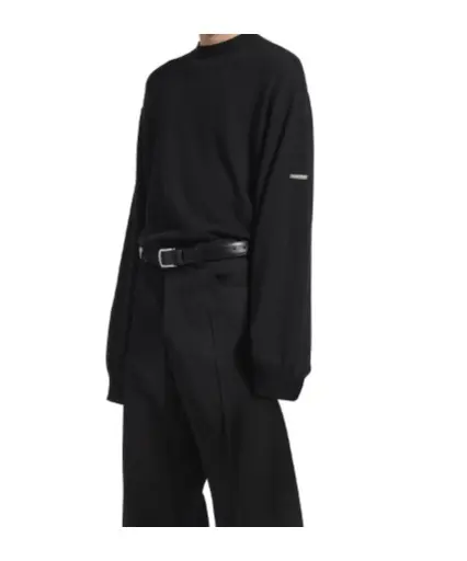 Balenciaga Logo Plaque Knitted Jumper