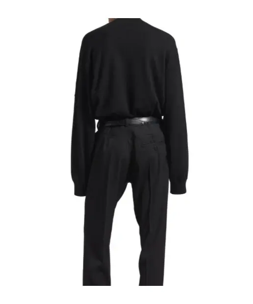 Balenciaga Logo Plaque Knitted Jumper
