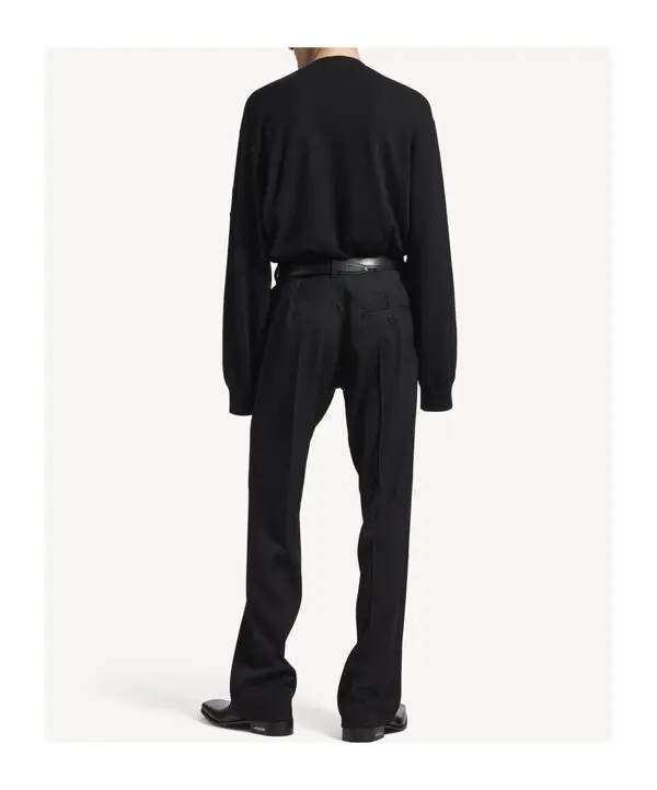 Balenciaga Logo Plaque Knitted Jumper