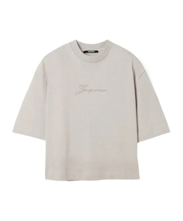 Jacquemus Cropped Logo T-shirt - Light Brown