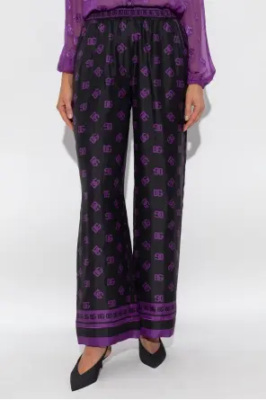 Dolce & Gabbana Monogram Jacquard Trousers