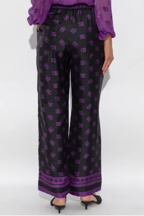 Dolce & Gabbana Monogram Jacquard Trousers