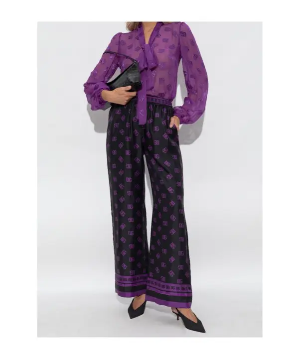 Dolce & Gabbana Monogram Jacquard Trousers