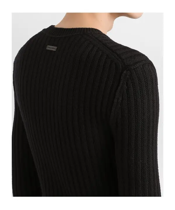 Dolce & Gabbana Crewneck Fine Knit Pullover - Black