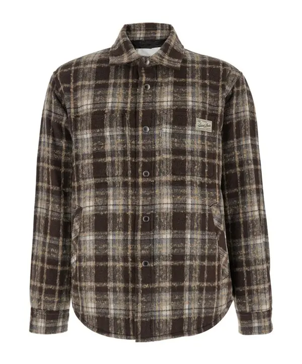 DUNST Logo Patch Flannel Shirt