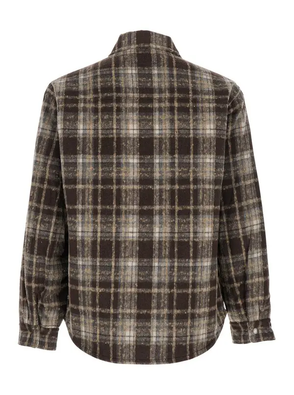 DUNST Logo Patch Flannel Shirt