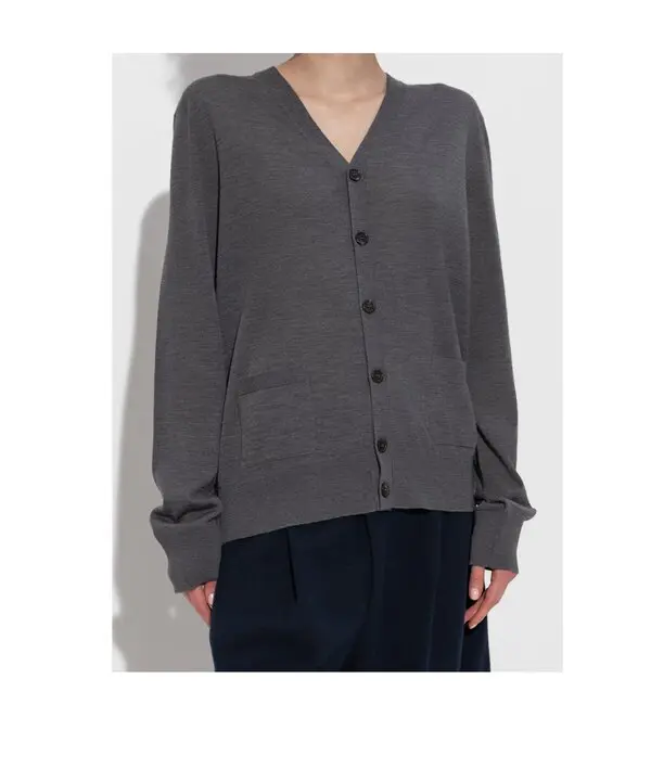 Dsquared2 Embroidered Logo Knit Cardigan - Black