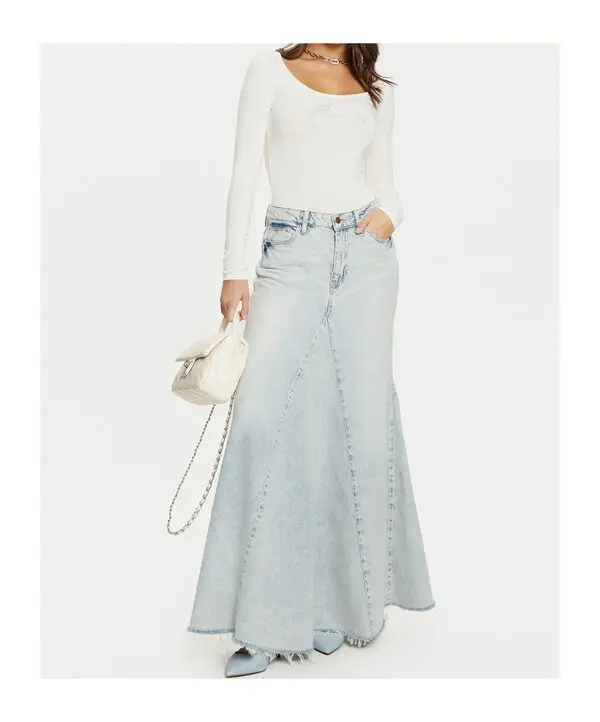 Guess Belt-loop Maxi Skirt