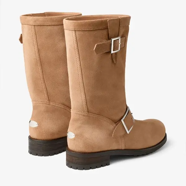 JIMMY CHOO Biker Mid Ankle Boots - Brown
