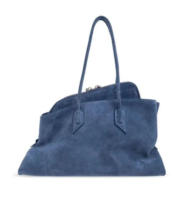 Attico La Passeggiata Medium Top Handle Bag - Blue