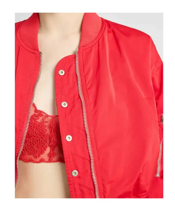 Ermanno Scervino Double-face Technical Fabric Bomber Jacket