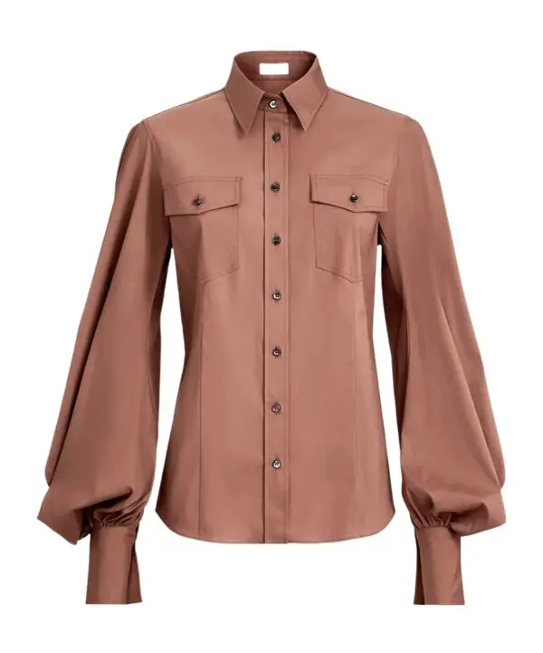 Brunello Cucinelli Balloon Sleeve Pocket Shirt