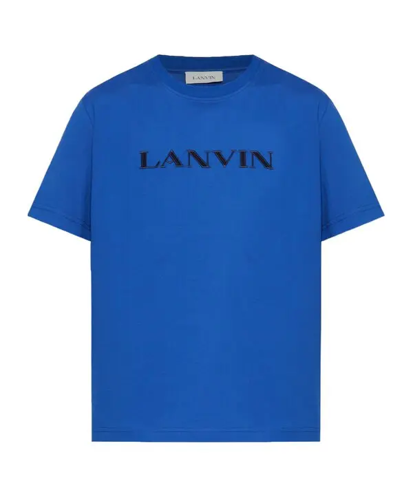 LANVIN Logo Embroidered Crewneck T-shirt