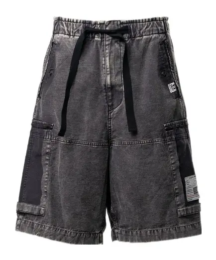 Mihara Yasuhiro Damage Cargo Shorts - Black