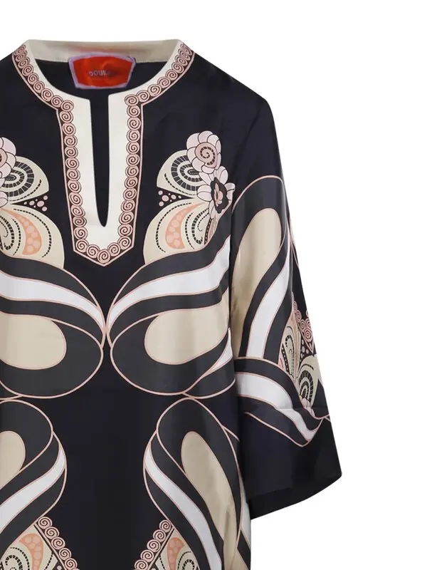 La DoubleJ Printed Kaftan Dress