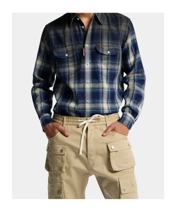 Dsquared2 Canadian Vintage Check Shirt - Blue