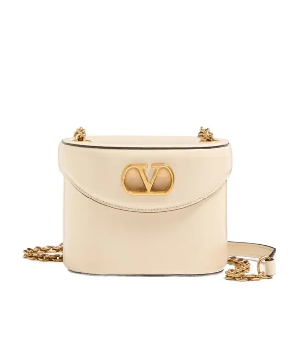 Valentino Garavani Vain Vlogo Signature Vanity Bag - Nude