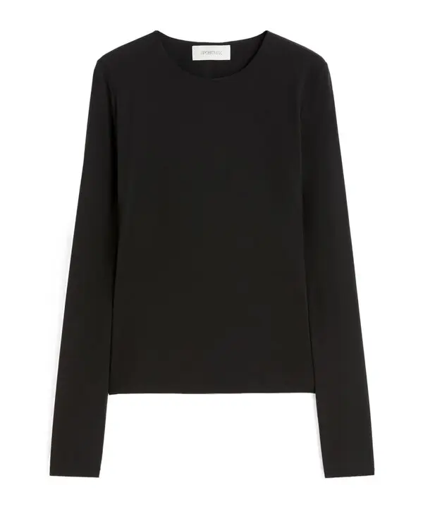 Sportmax Long-sleeved Jersey T-shirt