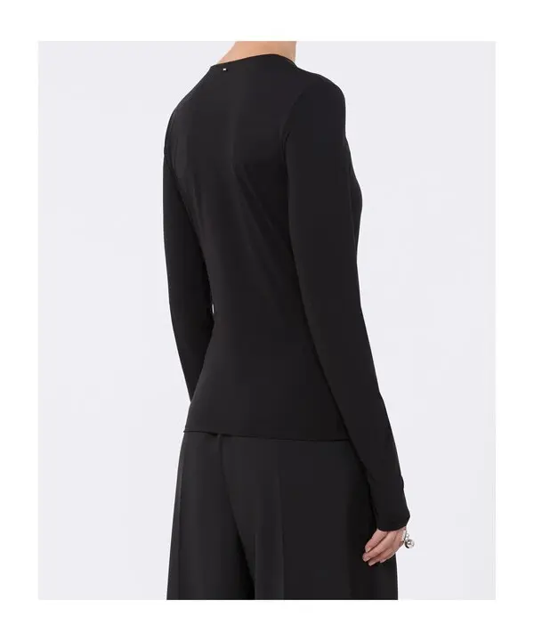 Sportmax Long-sleeved Jersey T-shirt
