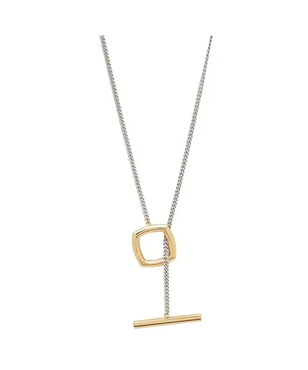 Tom Wood Square Pendant Necklace - Yellow
