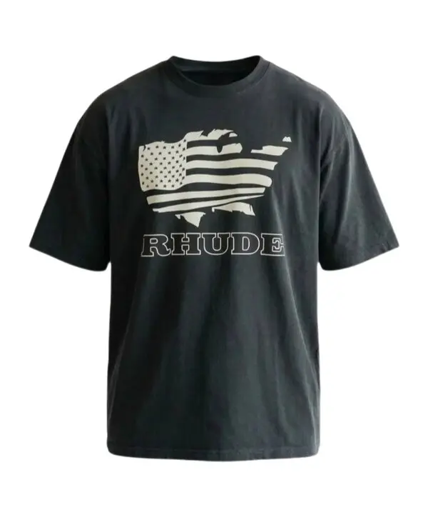 Rhude Banner Graphic T-shirt - Black
