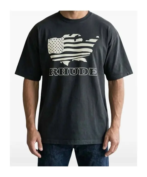 Rhude Banner Graphic T-shirt - Black