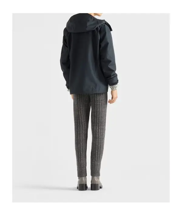 Prada Zip-up Hooded Jacket - Black
