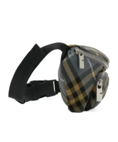 Burberry Check Belt Bag - Wavy Blue