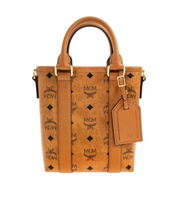 Mcm Aren Mini Tote Bag - Orange