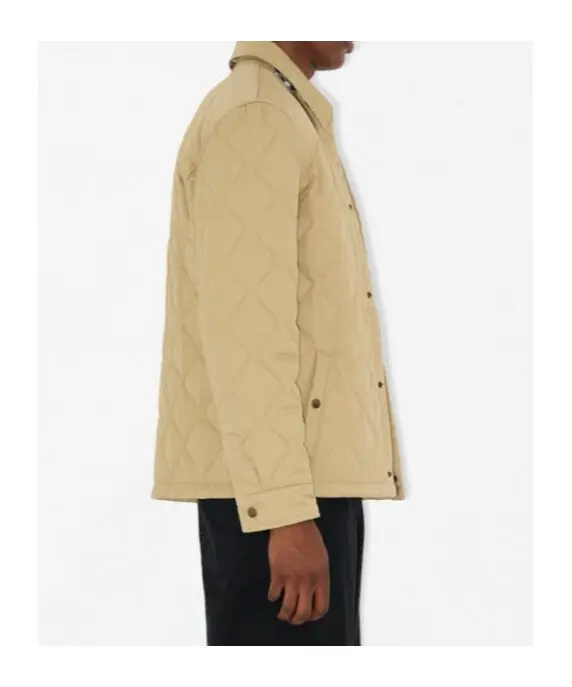 Burberry Long Sleeved Quilted Gabardine Jacket - Hamper