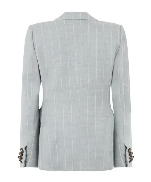 BLAZÉ MILANO Pinstripe Double-breasted Blazer