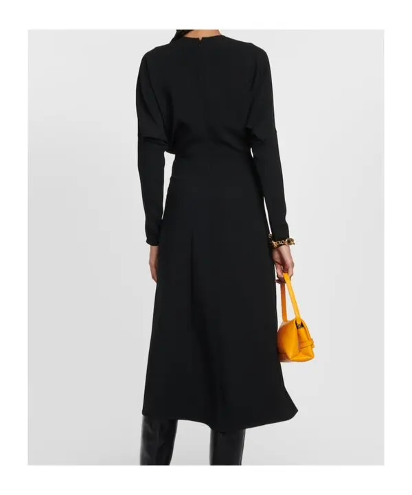 Victoria Beckham Long Sleeve Crewneck Dress